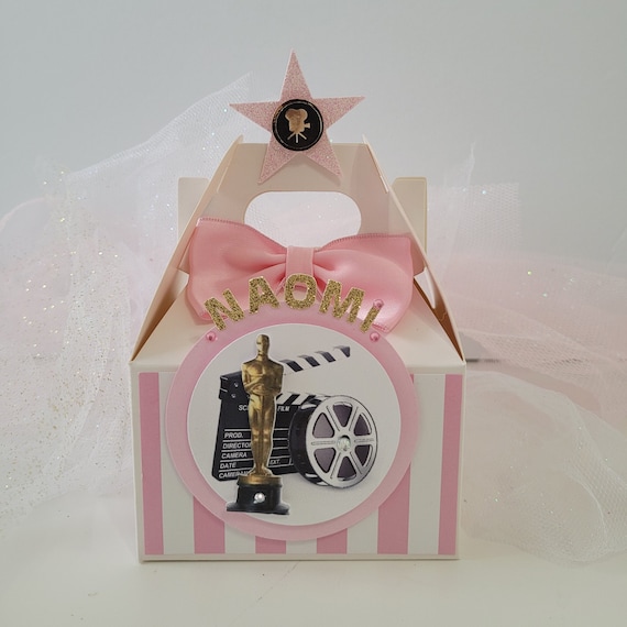 Hollywood Theme Favor Boxes 20pcs 2.3x2.3x6inch Clear Party Favor Box