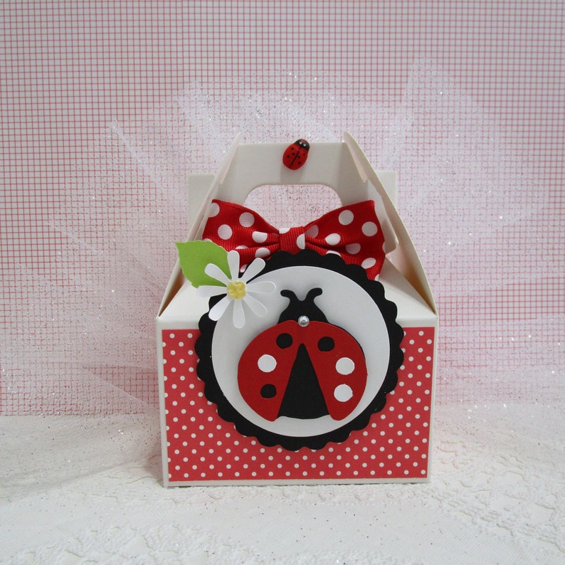 Ladybug Favor Boxes Pink Ladybug Favor Boxes Ladybug - Etsy