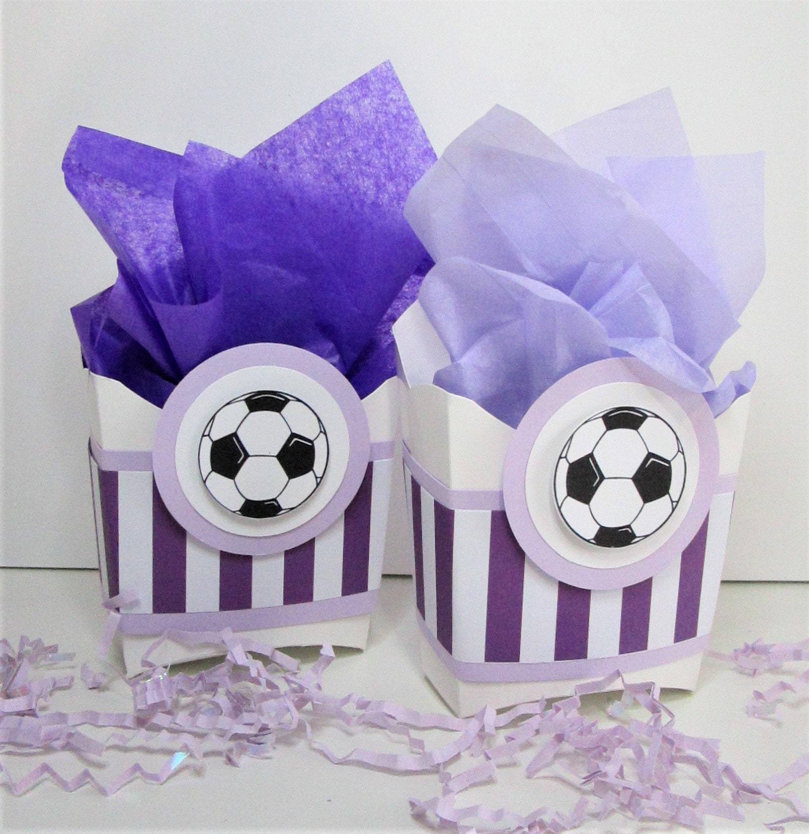 Soccer Ball Favor Boxes Soccer Ball Popcorn Boxes Soccer - Etsy