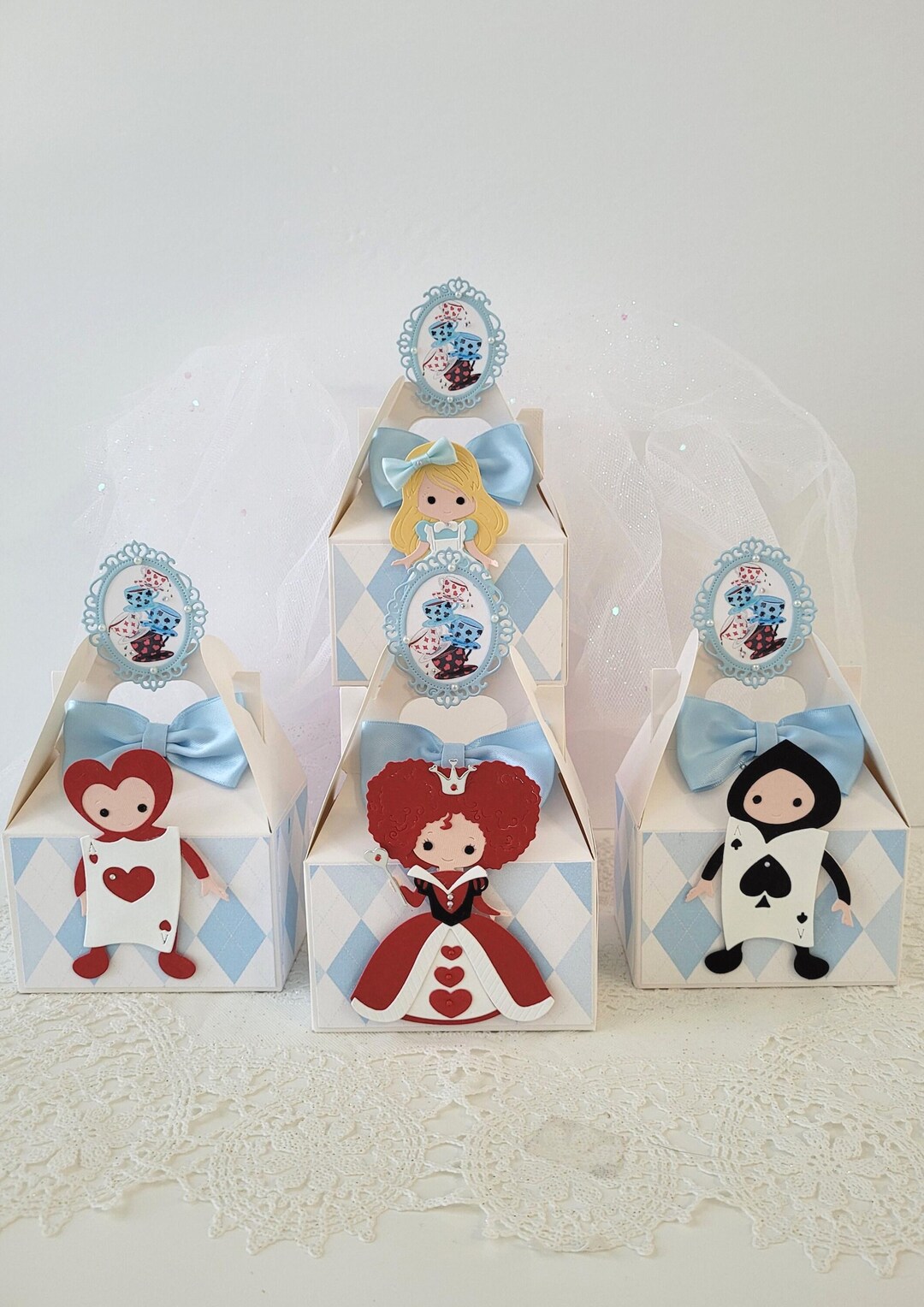 Alice in Wonderland Favor Boxes: Whimsical Party Decorations - Etsy