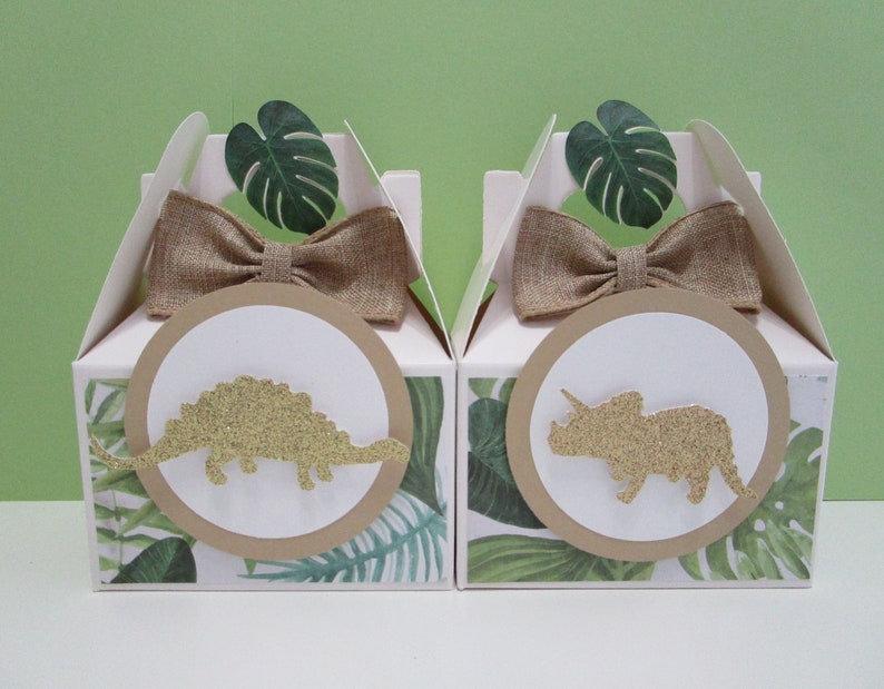 Dinosaur Favor Boxes Dinosaur Party Favors Dinosaur Birthday | Etsy