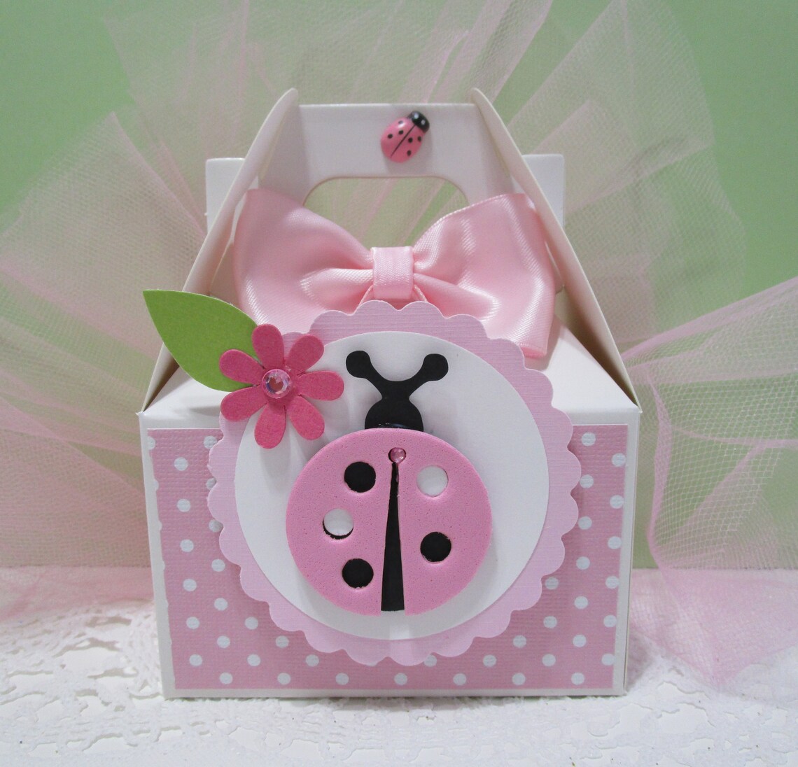 Ladybug Favor Boxes Pink Ladybug Favor Boxes Ladybug | Etsy