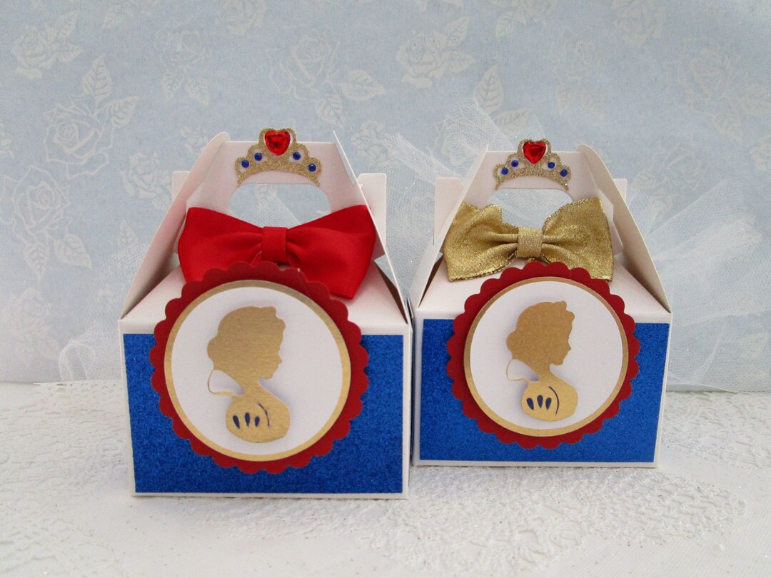 Elegant Princess Snow White Favor Boxes. Birthday Favors for Snow White ...