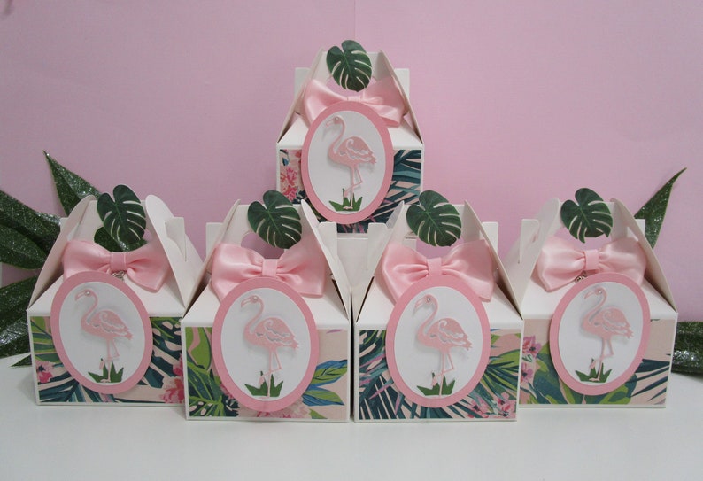 Flamingo Favor Boxes Flamingo Party Favors Flamingo Party | Etsy