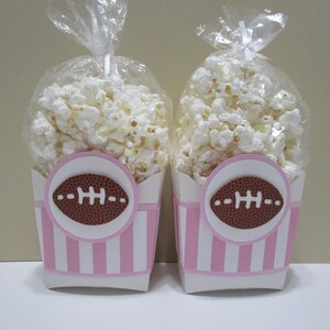 Football Popcorn Favor Boxes Football Favor Boxes Football - Etsy