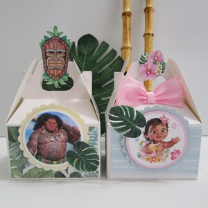 Moana Favor Boxes, Maui Favor Boxes, Moana Party Favors. - Etsy