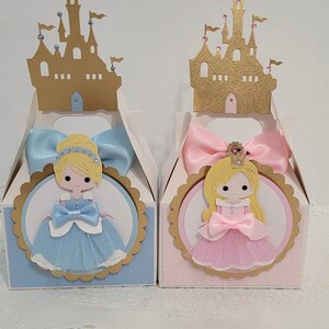 Princess Favor Boxes/ Princess Birthday Party Boxes/ Princess Party ...