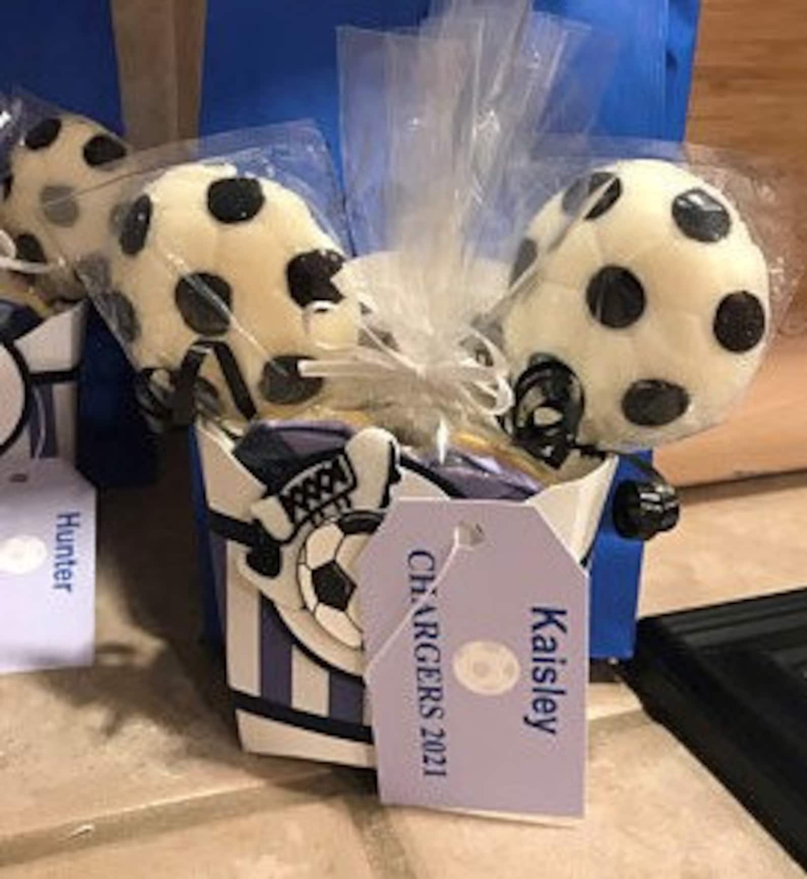 Soccer Ball Favor Boxes Soccer Ball Popcorn Boxes Soccer - Etsy