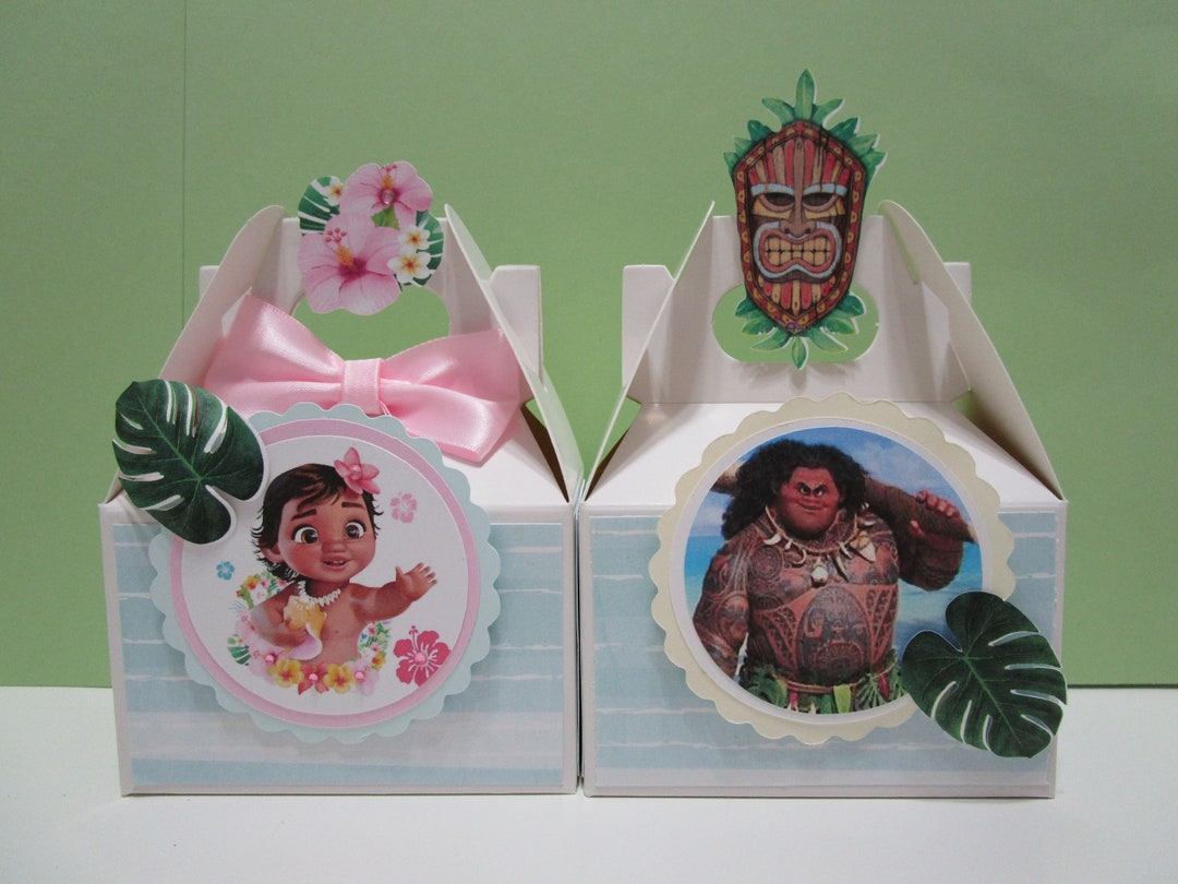 Moana Favor Boxes, Maui Favor Boxes, Moana Party Favors. - Etsy