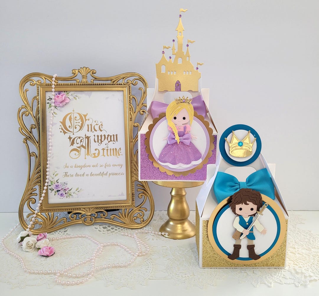Rapunzel Favor Boxes, Princess Favor Boxes, Tangled Favor Boxes, Once ...