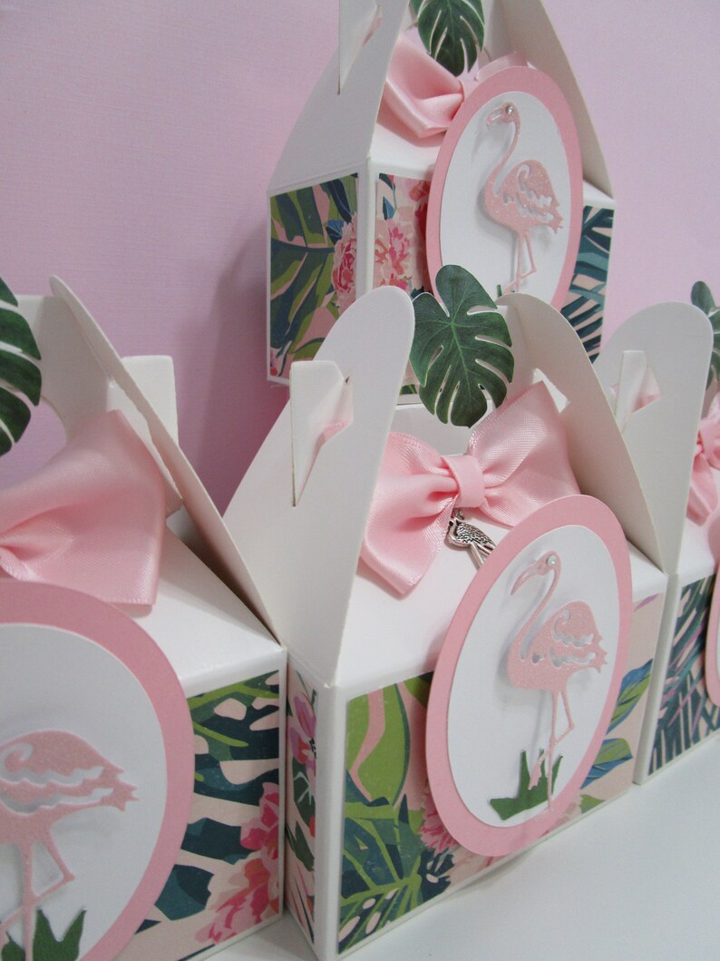 Flamingo Favor Boxes Flamingo Party Favors Flamingo Party | Etsy