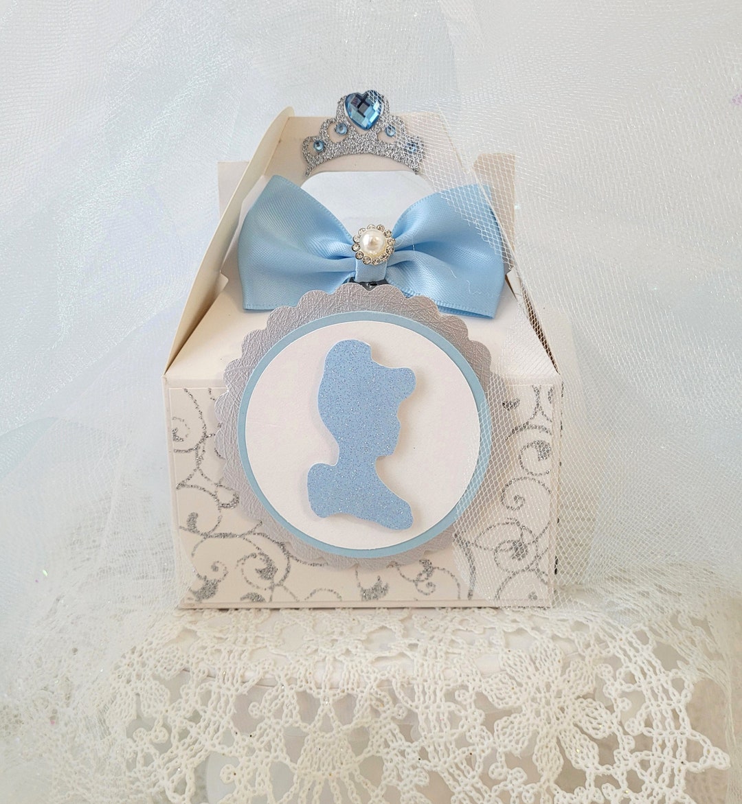 Cinderella Silver Tiara Favor Boxes /cinderella Party Decorations ...