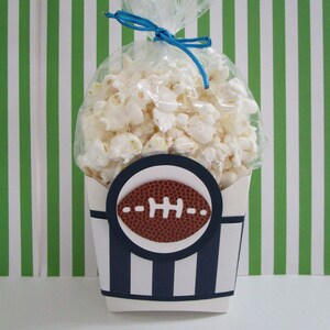 Football Popcorn Favor Boxes Football Favor Boxes Football - Etsy