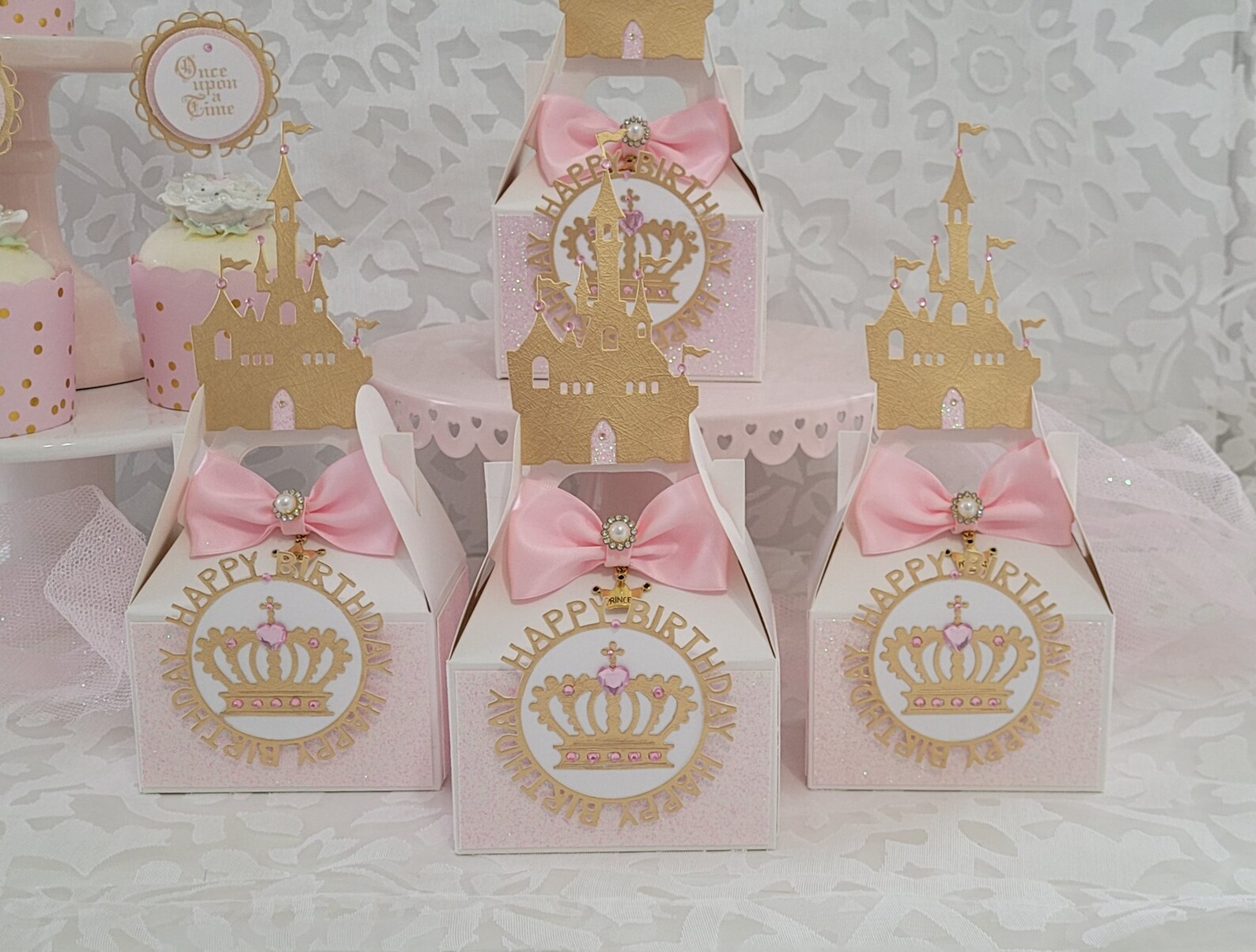 Princess Favor Boxes/birthday Favor Boxes/ Once Upon A Time Party ...