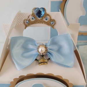 Cinderella Gold Tiara Favor Boxes/cinderella Silhouette Gold Favor ...