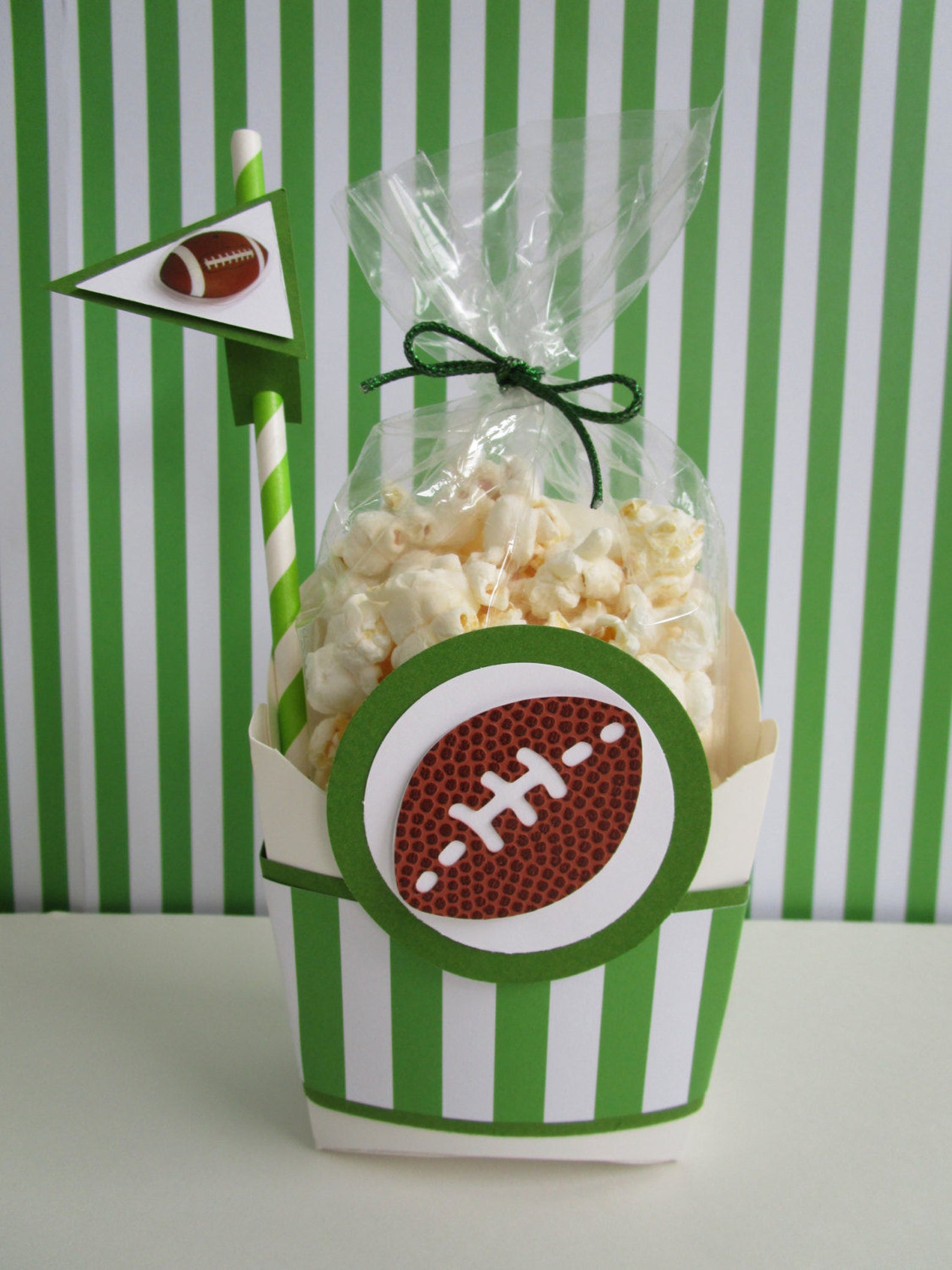 Football Popcorn Favor Boxes Football Favor Boxes Football - Etsy