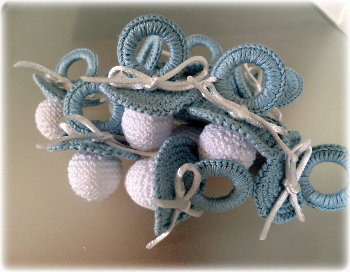 Miniature Crochet Handmade Baby Pacifier Favor/ Pacifier Baby Shower ...