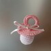 Miniature Crochet Handmade Baby Pacifier Favor/ Pacifier Baby Shower ...