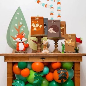 Animal Party Bags Cute With Matching Stickers Pic N Mix Sweet Block ...