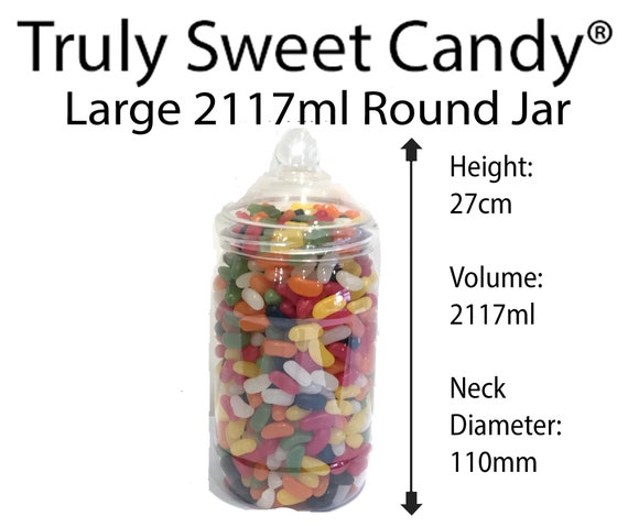 2117ml Large Round Retro Plastic Storage Jars You chose | Etsy