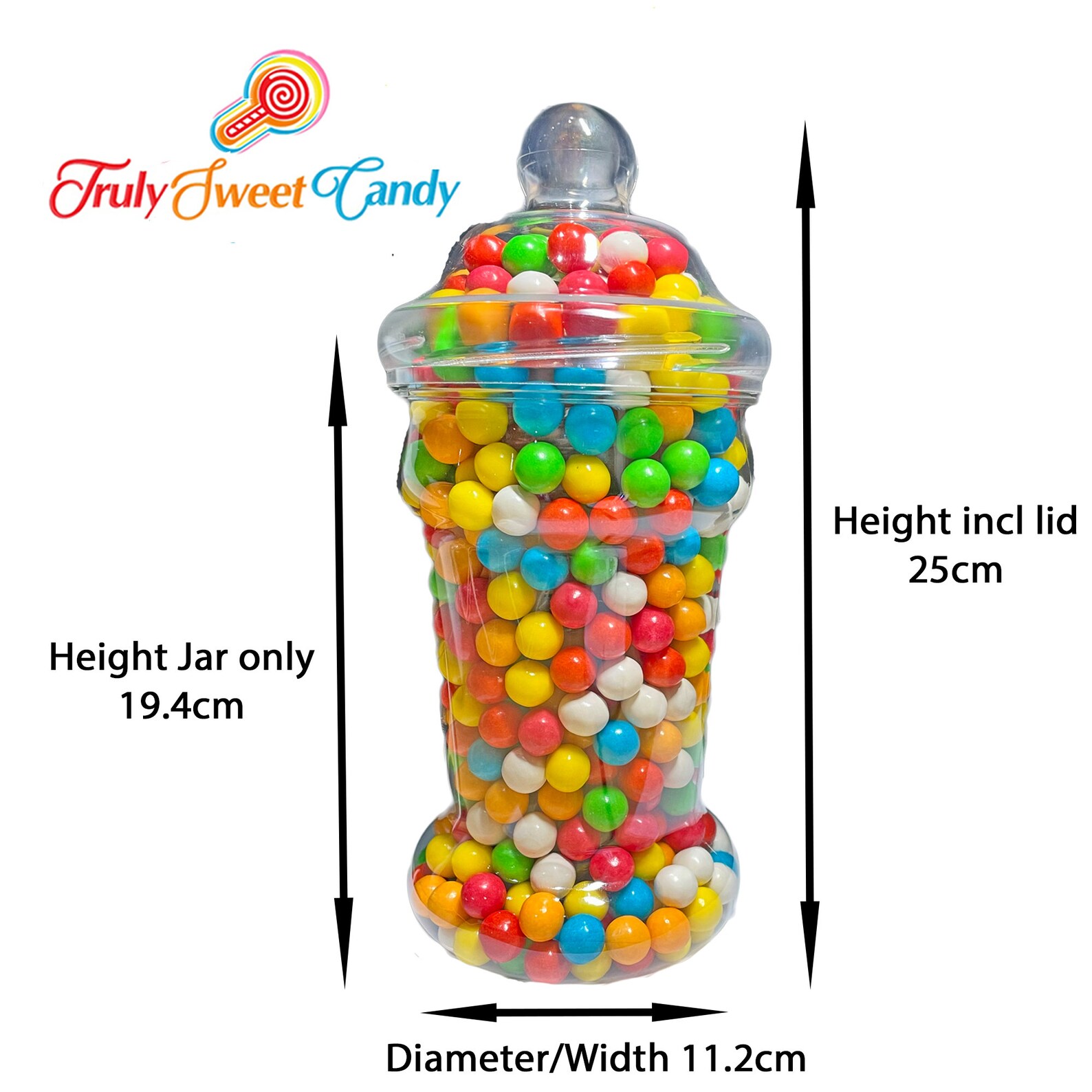 Victorian Style Plastic Sweet Jar, 1.4L Candy Buffet Container - Etsy UK