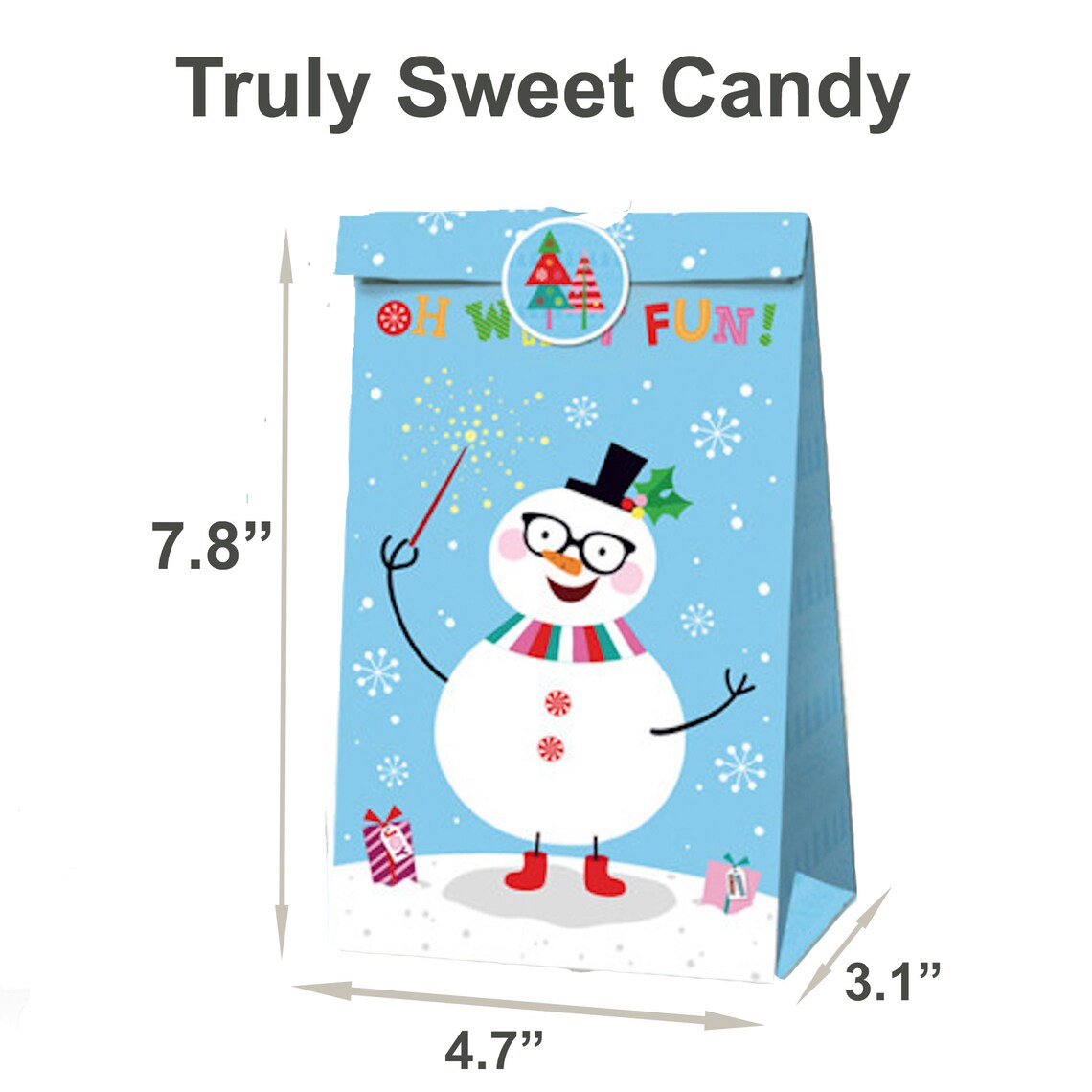 Christmas Paper Bags With Matching Stickers Snowman Design - Etsy UK