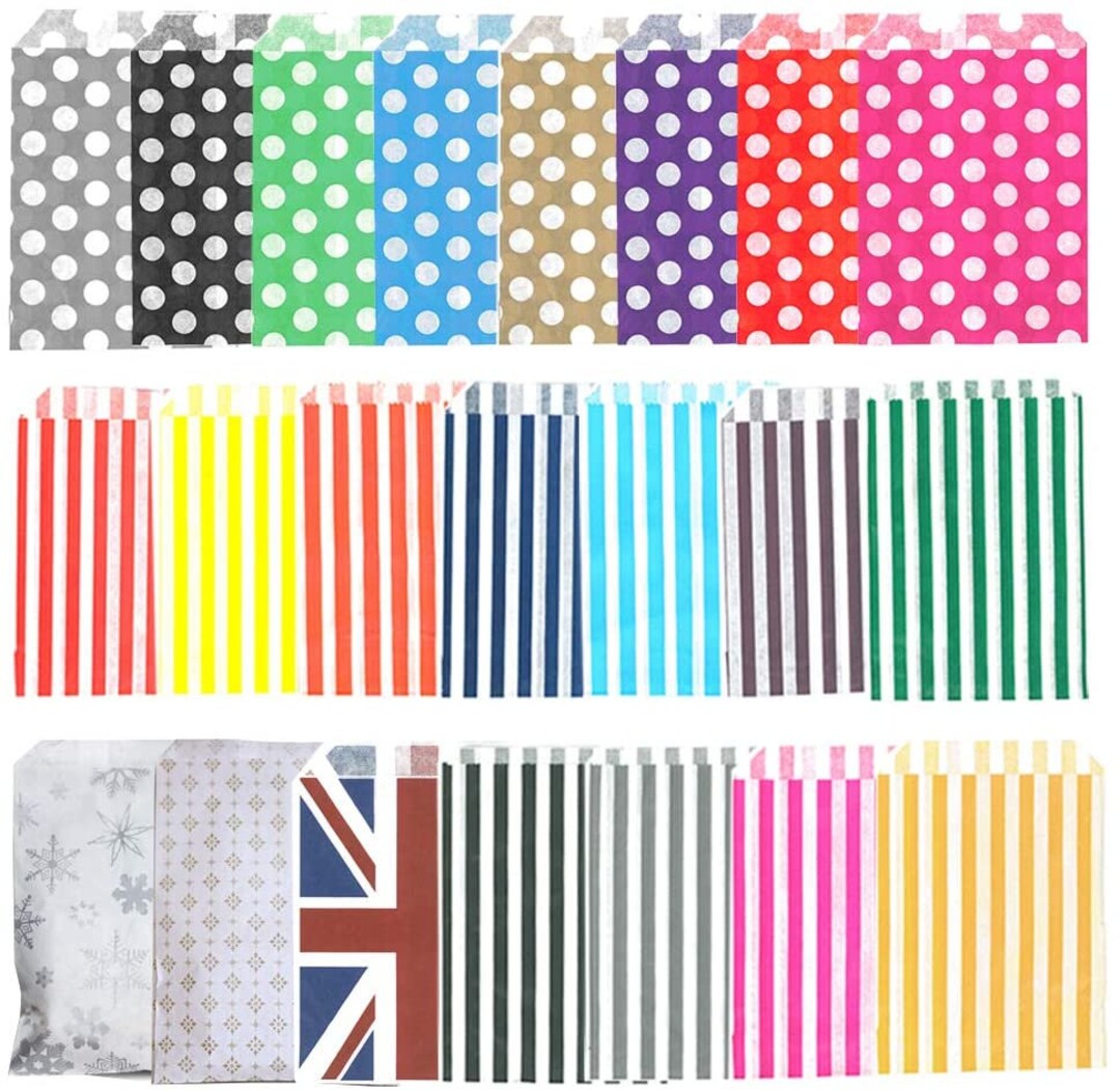 7 X 9 Paper Sweet Bags for Sweets Favour Buffet Wedding Cake Gift Party ...