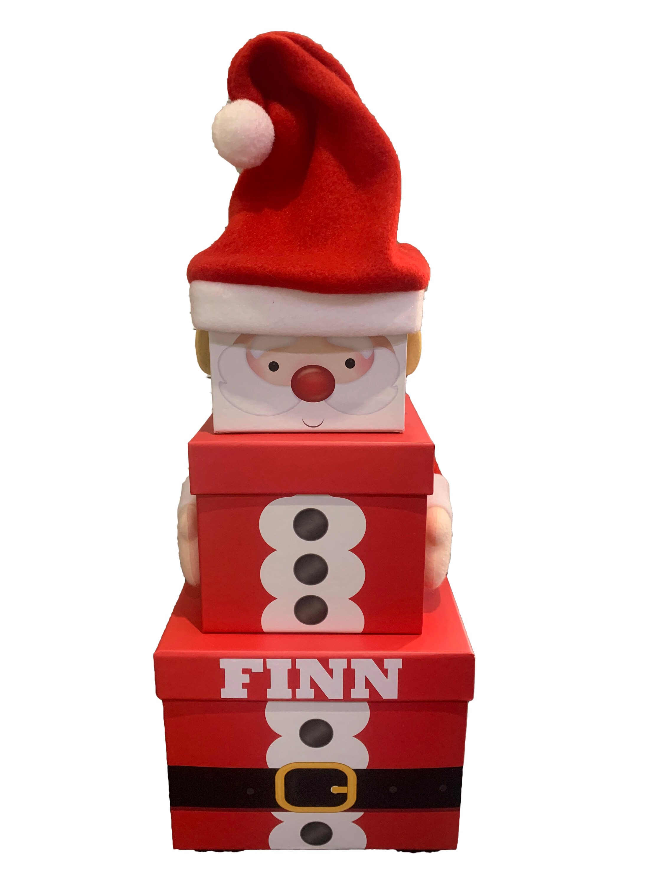 Personalised Christmas Plush Gift Boxes Santa Snowman Polar | Etsy