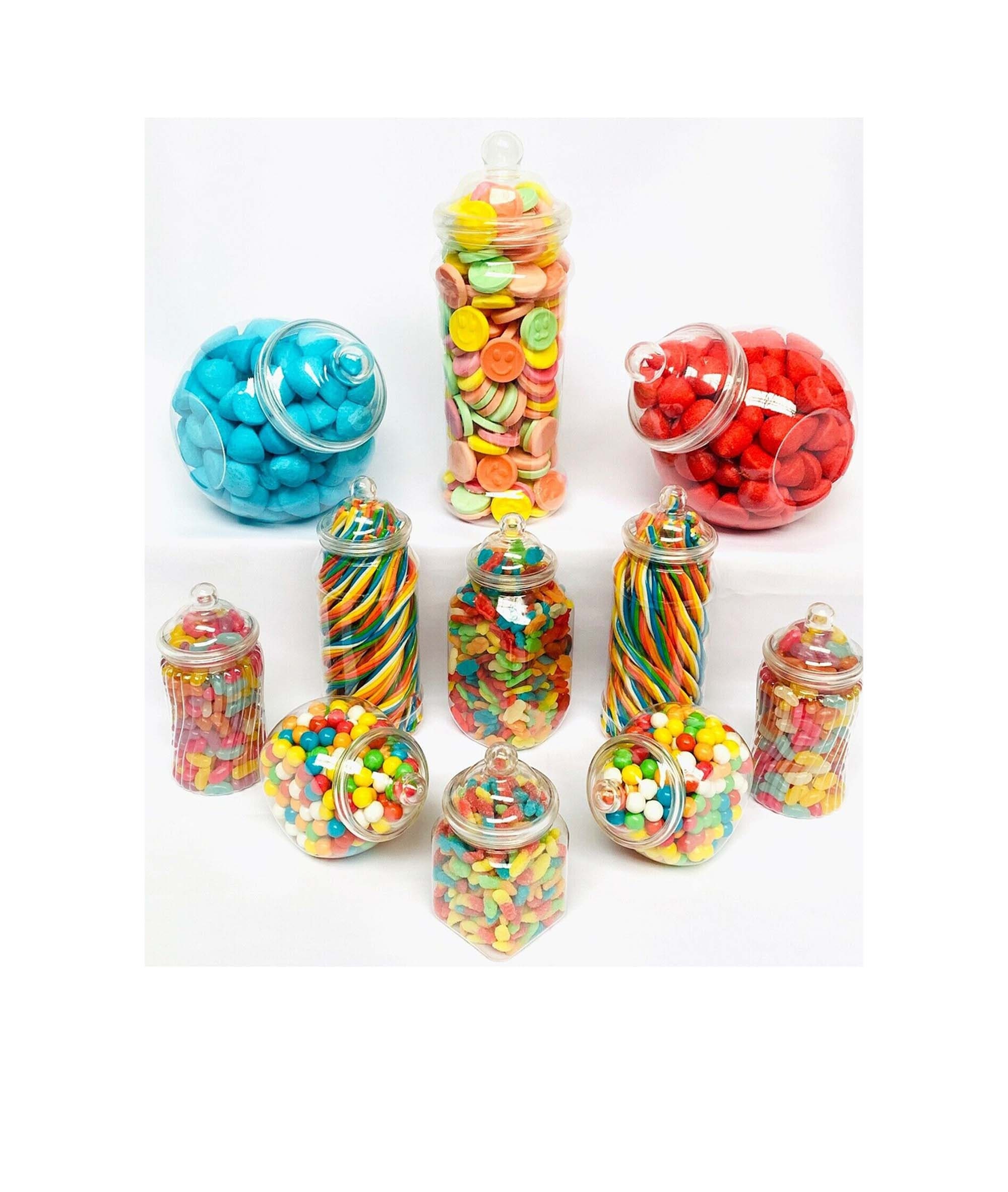 11 Retro Plastic Sweet Jars of 7 Different Sizes/styles for - Etsy