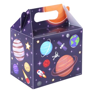 Party Food Boxes Space Planets Solar System Astronaut Themed Party ...