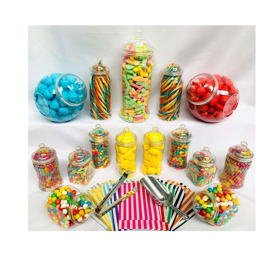 Retro Sweet Shop Jars Party Pack: Candy Buffet Set - Etsy