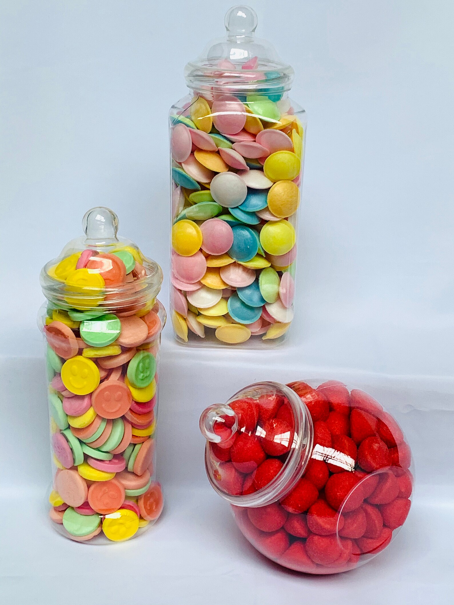 3 Large Plastic Sweet Jars for Truly Sweet Candy Buffet Sweet | Etsy