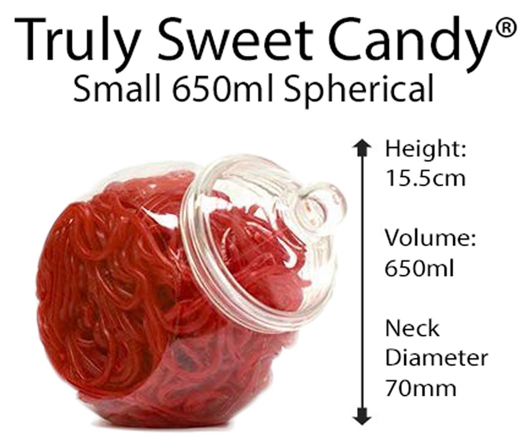 650ml Spherical Plastic Storage Jar – Food Grade P.E.T., Victorian ...