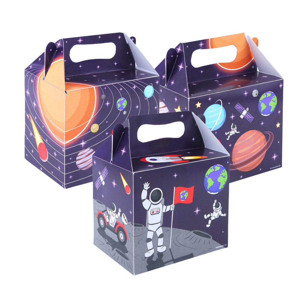 Party Food Boxes Space Planets Solar System Astronaut Themed Party ...