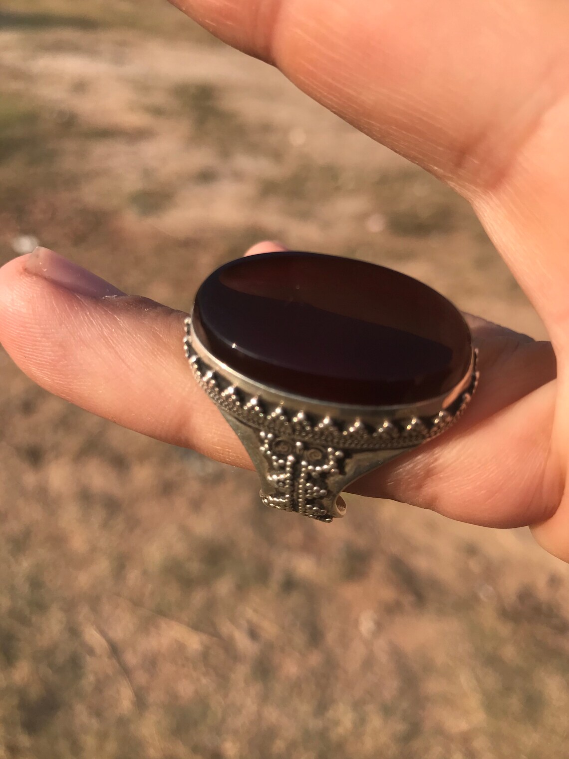 Handmade BLACK Yemeni Aqeeq Shefat Al Abed شفة العبد عقيق | Etsy