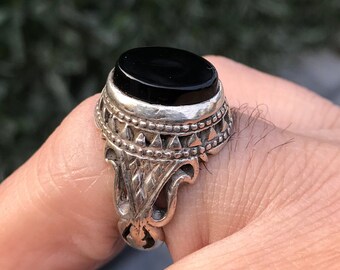Sufi Black Ring - Etsy