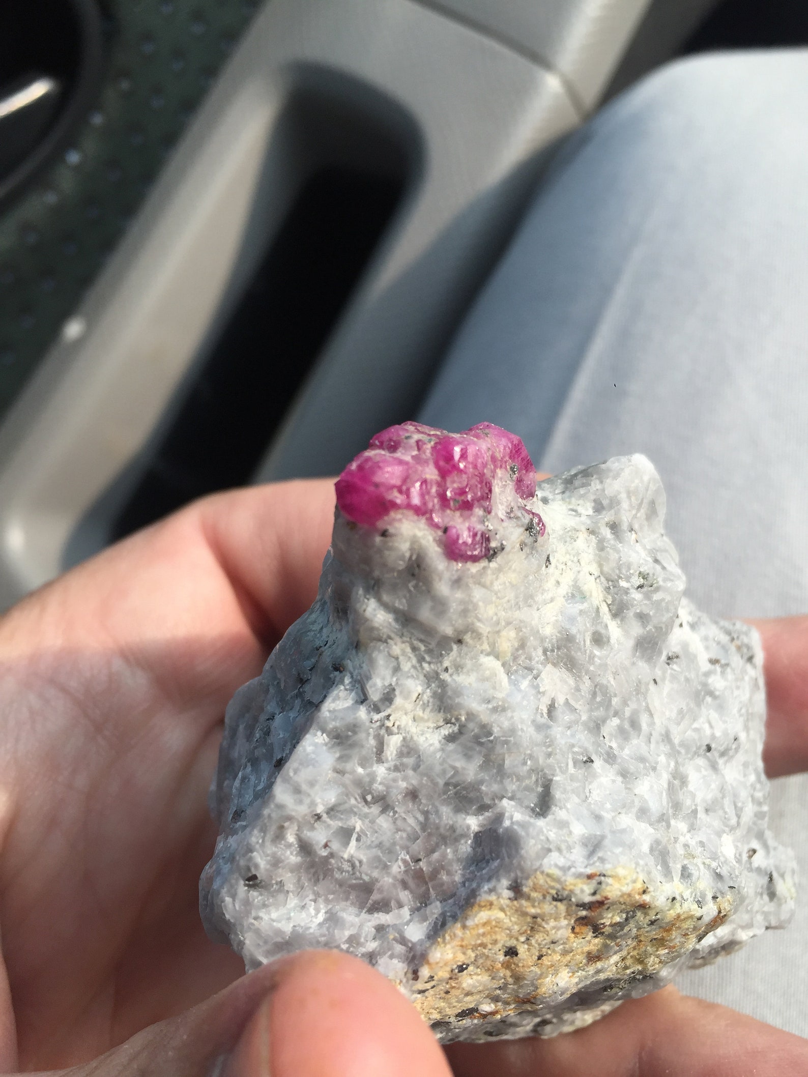 RED Ruby CRYSTAL Specimen ROCK in calcite Mica Matrix | Etsy