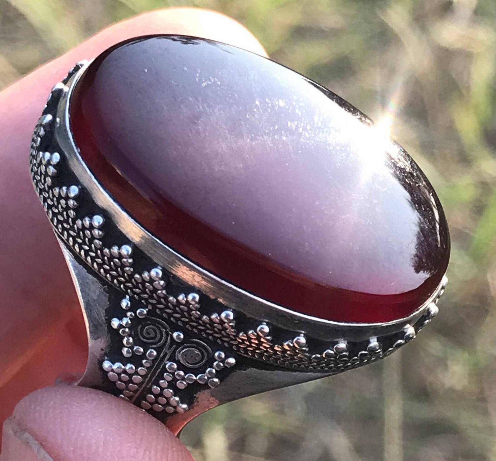 Handmade BLACK Yemeni Aqeeq Shefat Al Abed شفة العبد عقيق | Etsy