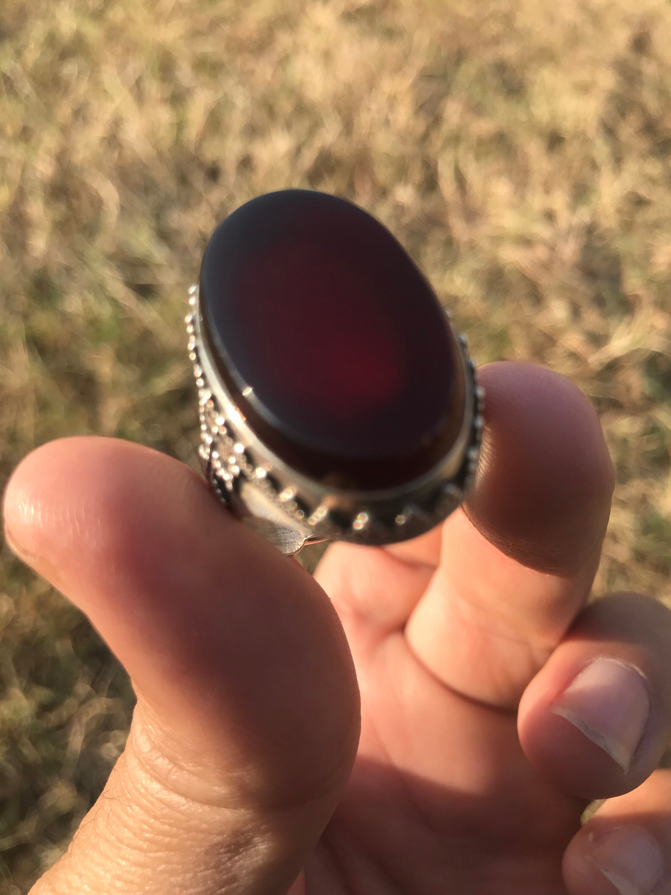 Handmade BLACK Yemeni Aqeeq Shefat Al Abed شفة العبد عقيق | Etsy