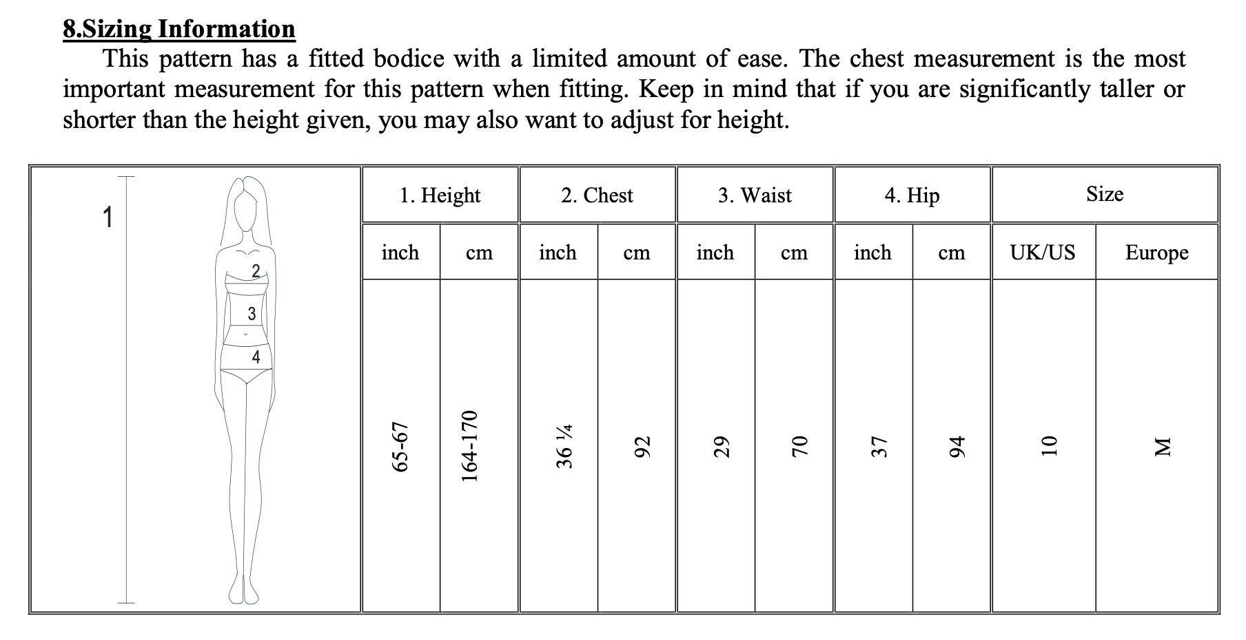 Vest Women Size M A0 A4 Sewing Pattern PDF Vest Pattern - Etsy