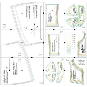 Bustier Dress PDF Sewing Pattern, Sizes XS-L, Formats A4-A0, Bustier ...