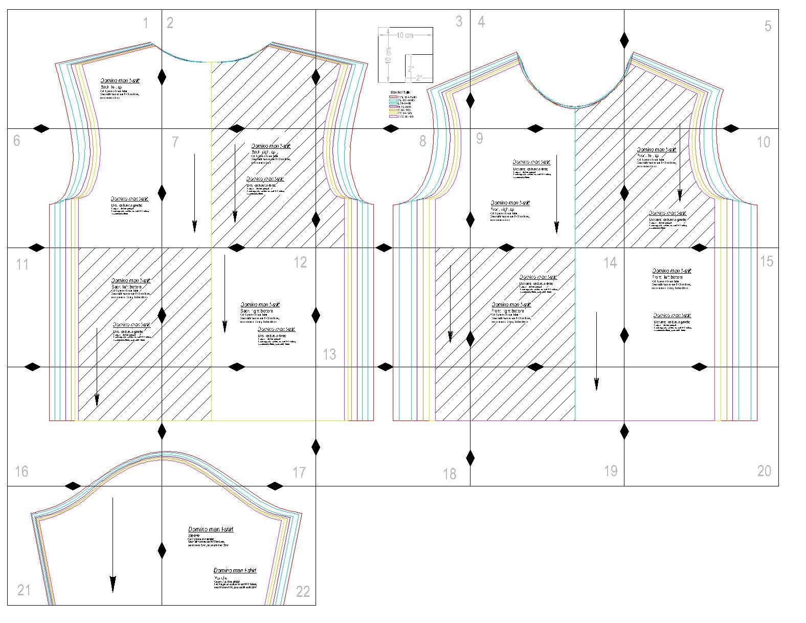 Tshirt PDF Pattern Size Xxs-xxl A0 A4 Us Letter Man Tshirt - Etsy