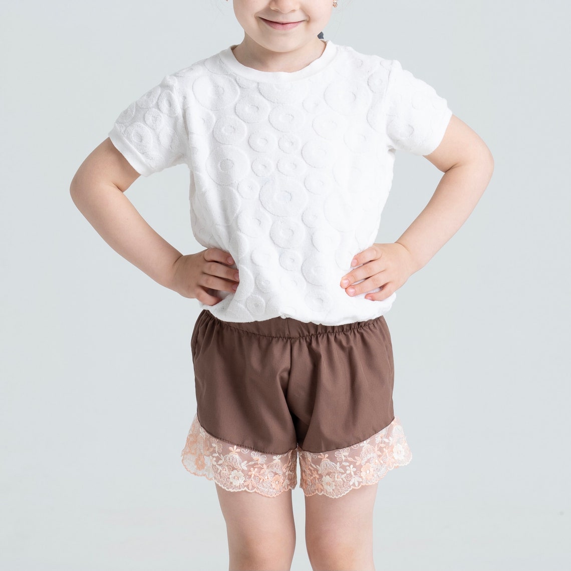 Little bright shorts girl Short pajama girl PDF sewing | Etsy