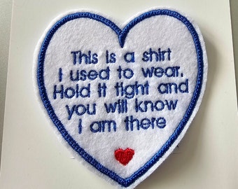 Memory Patch, This is a Shirt, Embroidered, Personalized, Sew-on, Name ...