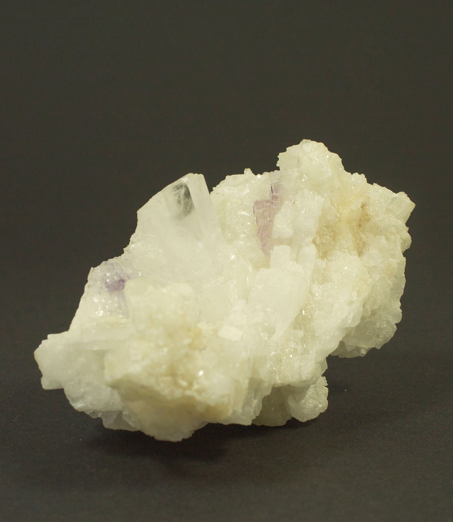 Lila Fluorit auf Strontium Matrix mit weißem Calcit Kristall - Etsy.de