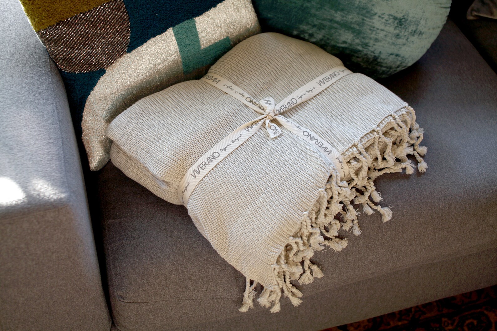 Soft Organic Cotton Knit Throw Blanket. Eco-friendly Gift Ideas - Etsy