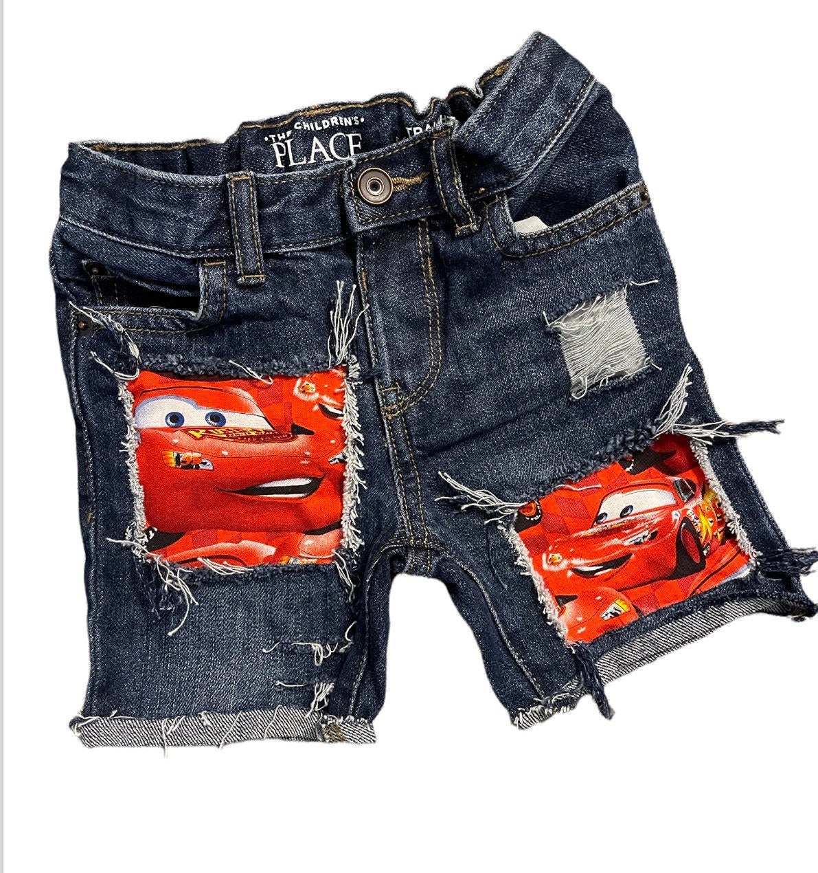 Cars Birthday Shorts Birthday Lightning Mcqueen Jeans Made From Cars ...
