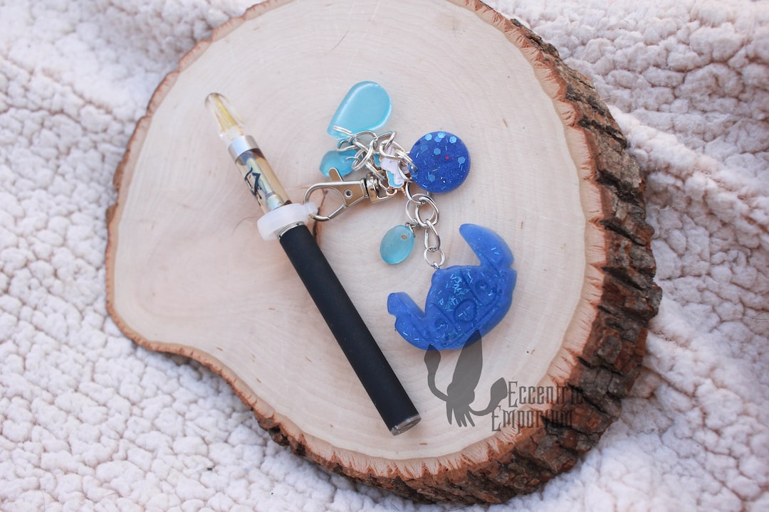 Stitch "ocean Water" Kawaii Keychain --vape Battery Charm-- - Etsy