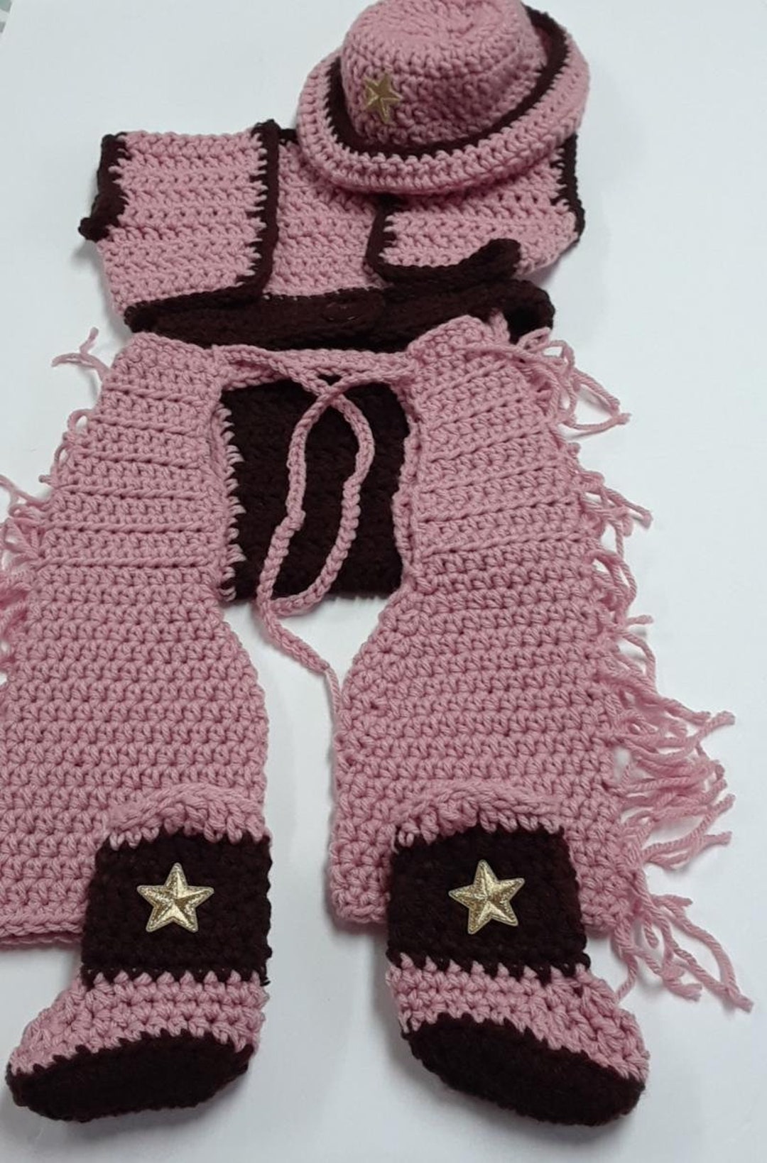 Baby Cowboy Outfit With Stetson & Chaps - Etsy