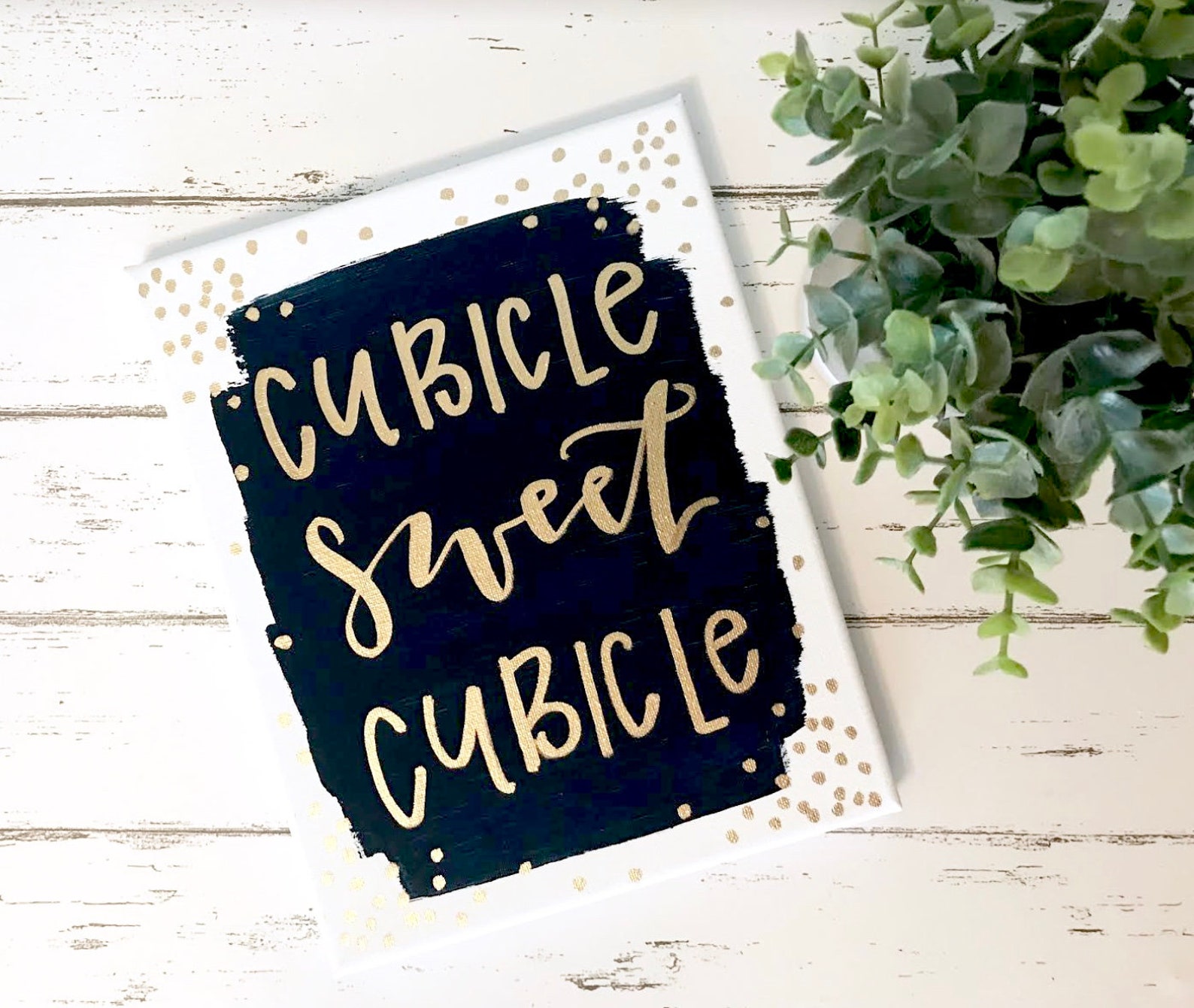 Cubicle Sweet Cubicle 8x10 Canvas Sign Funny Office Wall - Etsy